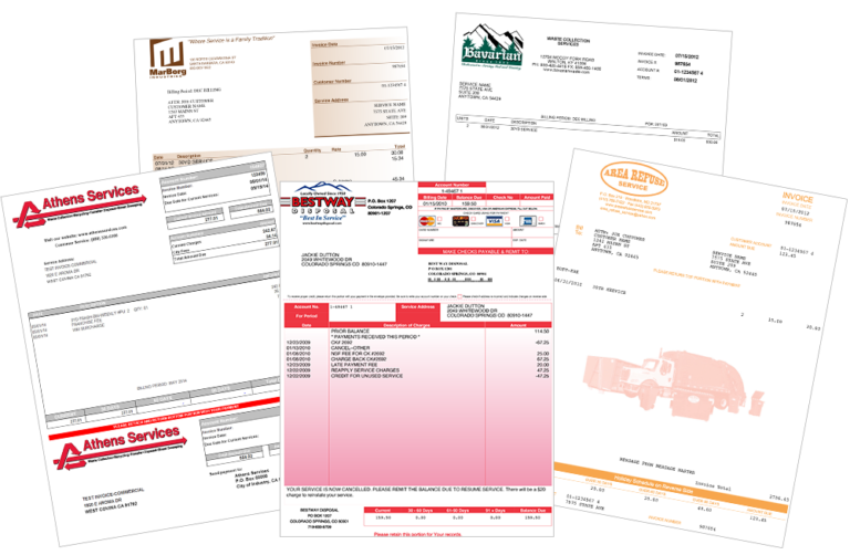E-Mail PDF Invoices For Waste Haulers - Invoices For Trash Companies